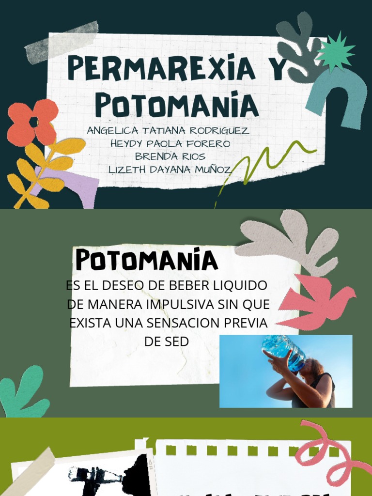Permarexia Y Potomania: Angelica Tatiana Rodriguez Heydy Paola Forero ...