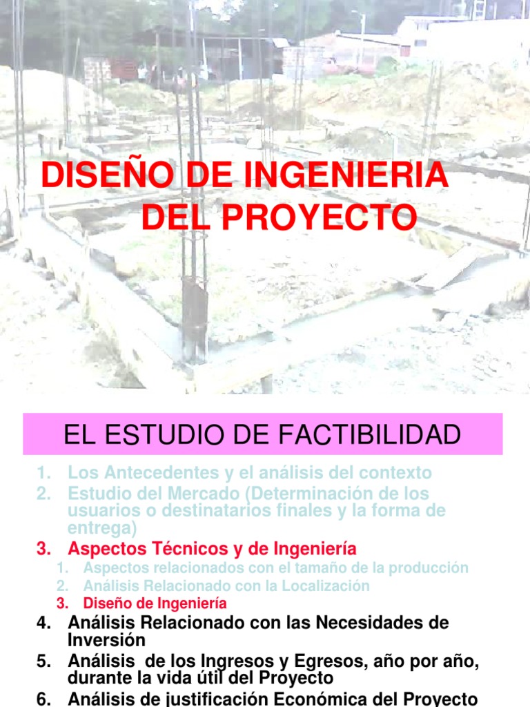 Diseño de Ingenieria Del Proyecto | PDF | Proceso de diseño de ...
