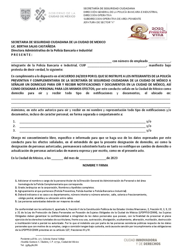 Oir y Recibir Notificaciones 2023 | PDF | Policía | México