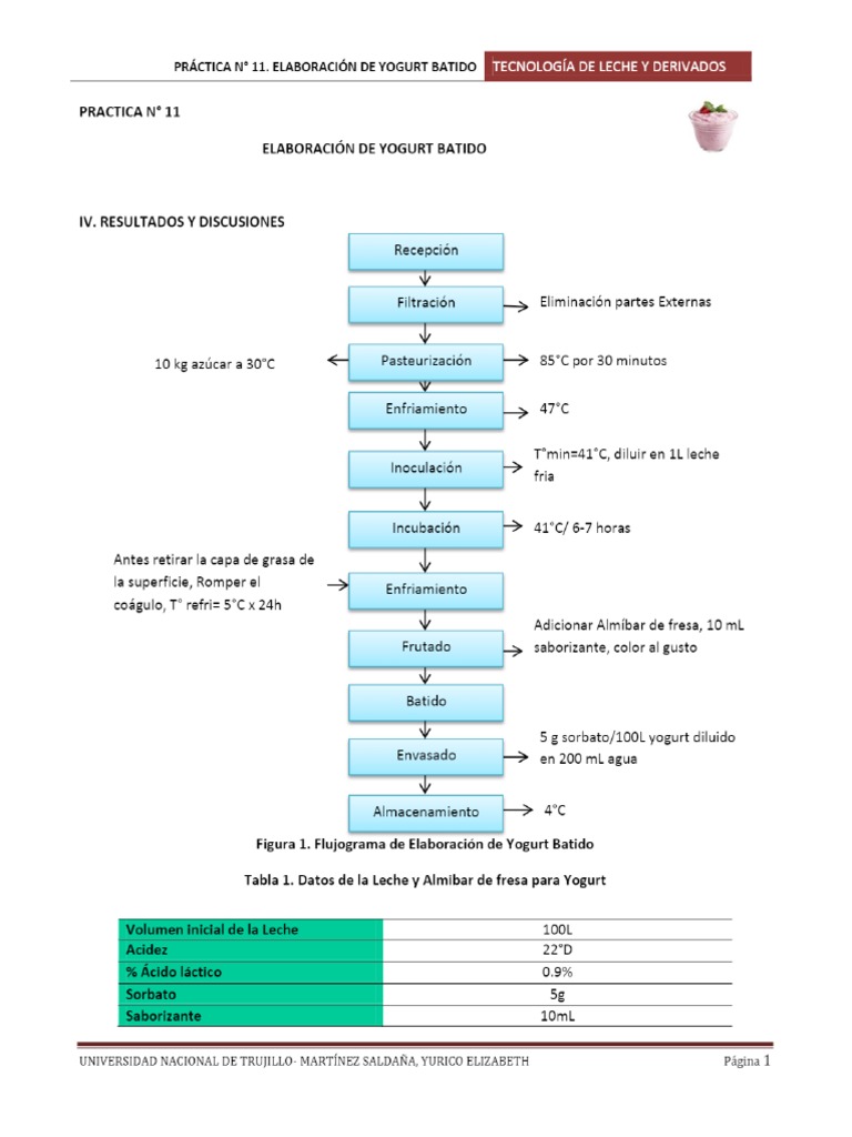 Practica 11.elaboracion de Yogurt | PDF