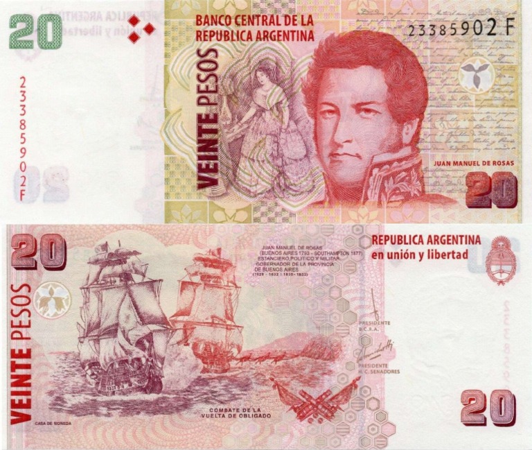 Billete de 20 Pesos Argentinos para Imprimir PDF | PDF