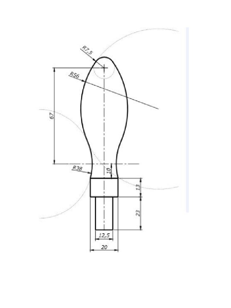 Diseño de Foco Autocad | PDF