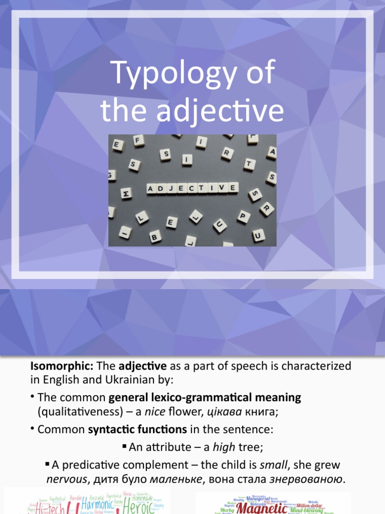 Adjective | PDF | Adjective | English Language