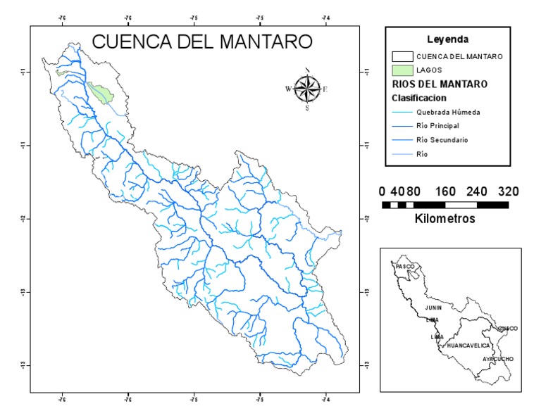 Mapa de la Cuenca del Mantaro | PDF