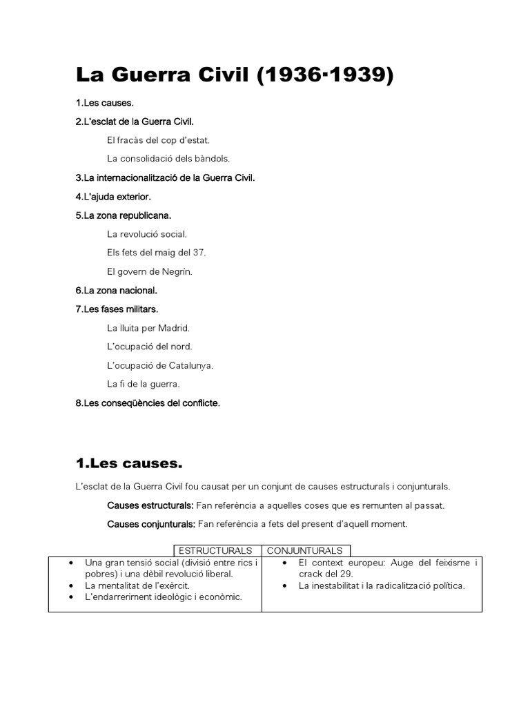 La Guerra Civil | PDF