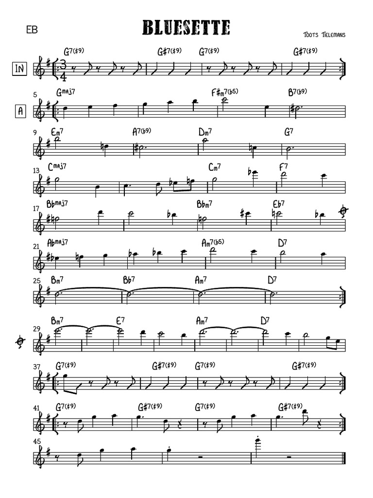 Bluesette - Eb | PDF | Échecs