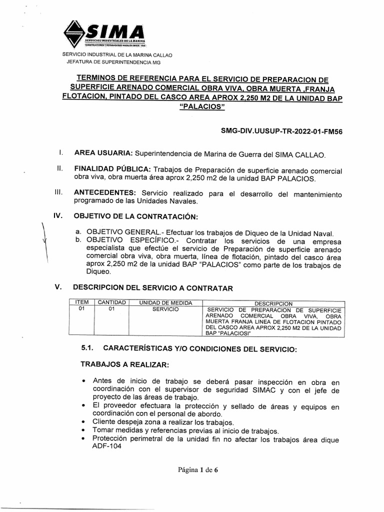 Servicio Preparacion de Superficie Arendo Comercial, Obra Viva, Obra ...