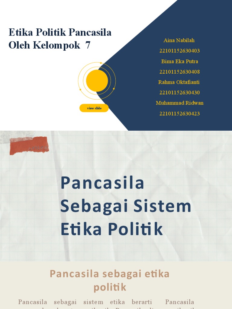 Pancasila Etika Politik | PDF