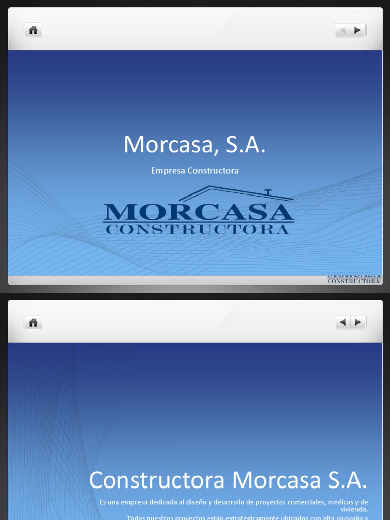 Morcasa, S.A.: Empresa Constructora | PDF