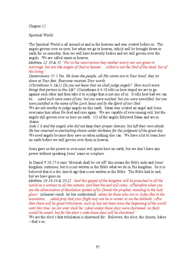 Chapter 12 Spiritual World | PDF