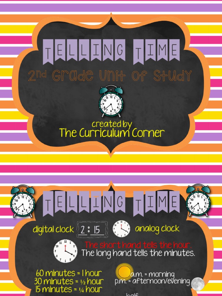 Telling Time - Grade 2 | PDF