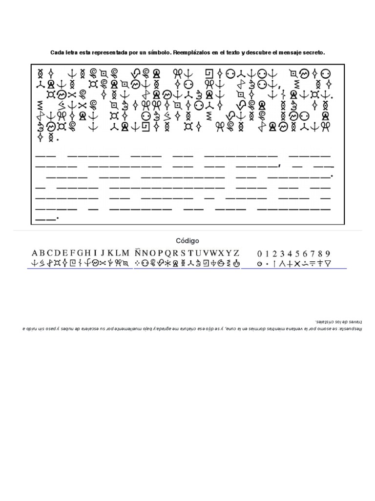 Mensajes Codificados - Juegos de Niños | PDF