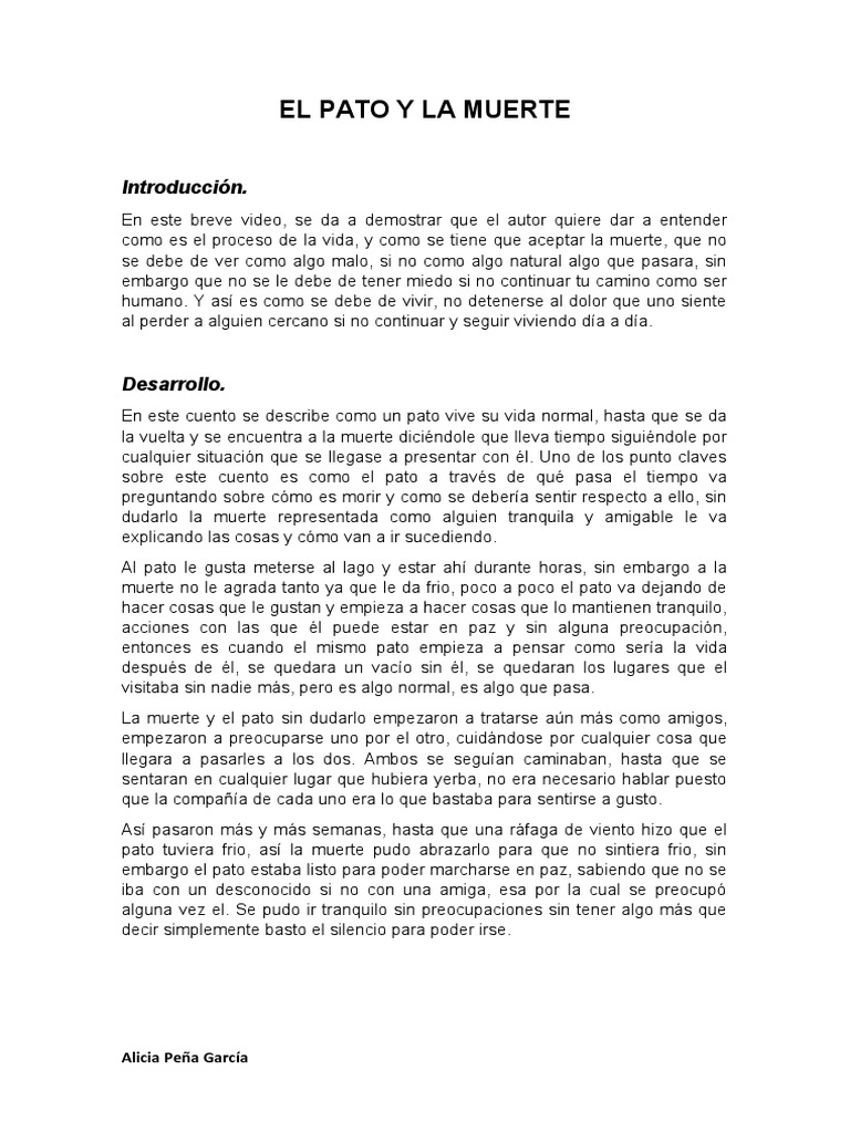 El Pato y La Muerte | PDF | Muerte