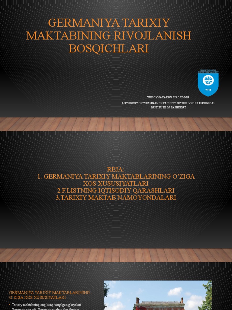 Germaniya Tarixiy Maktabining Rivojlanish Bosqichlari | PDF