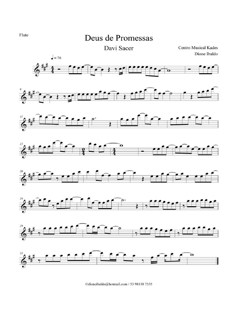 Deus de promessa VIOLINO | PDF