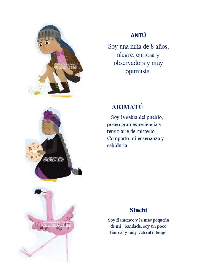 Personajes de Antú y Solsiré | PDF | Salud y bienestar
