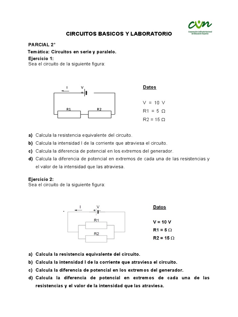Circuitos Basicos Y Laboratorio: Sea El Circuito de La Siguiente Figura | PDF