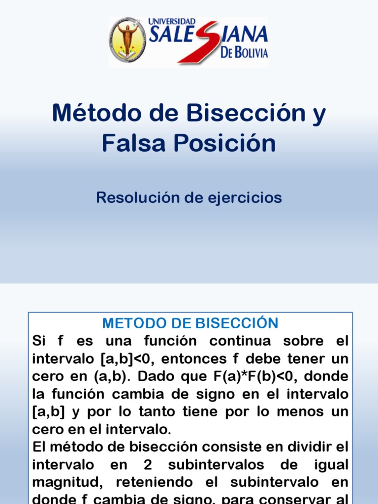 Bisección y Falsa posicion-3 | PDF | Matemáticas | Objetos matemáticos