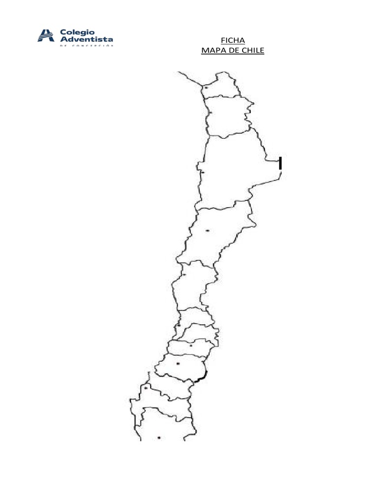 HISTORIA 2° FICHA Mapa de Chile. | PDF