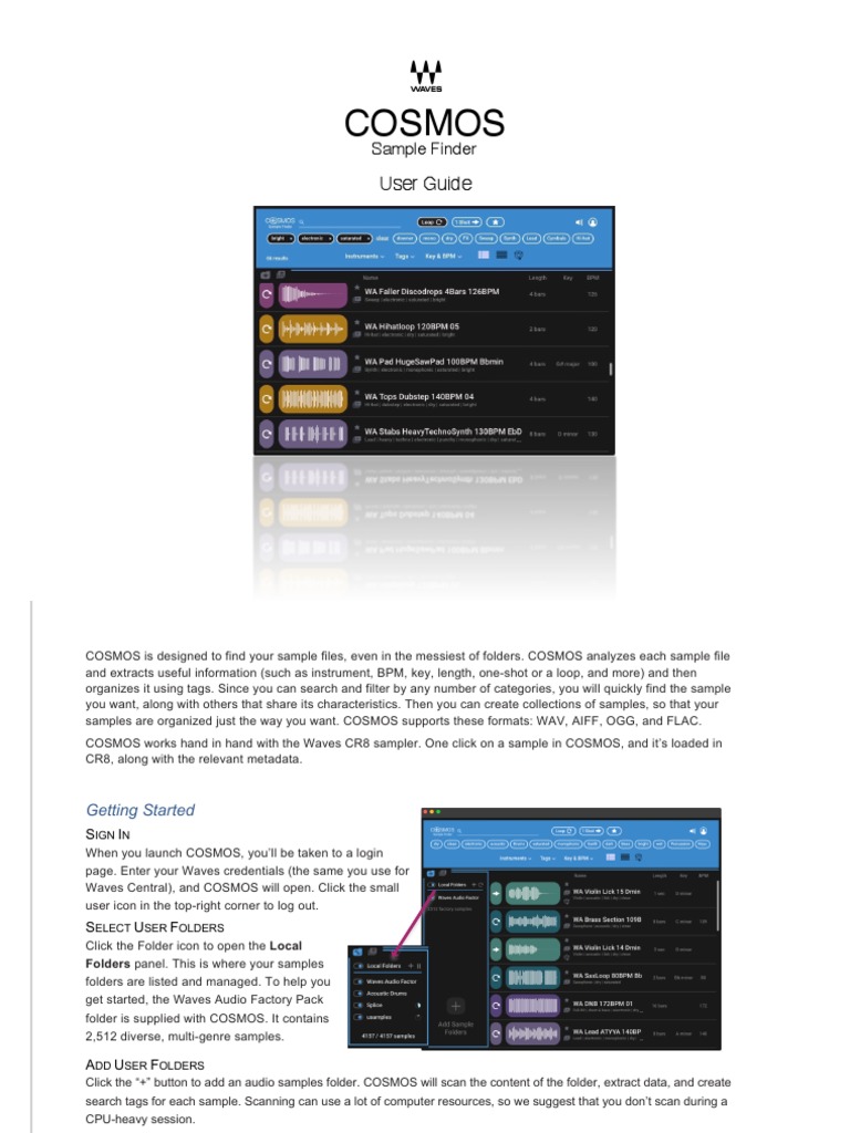 Cosmos: User Guide | PDF | Finder (Software) | Icon (Computing)