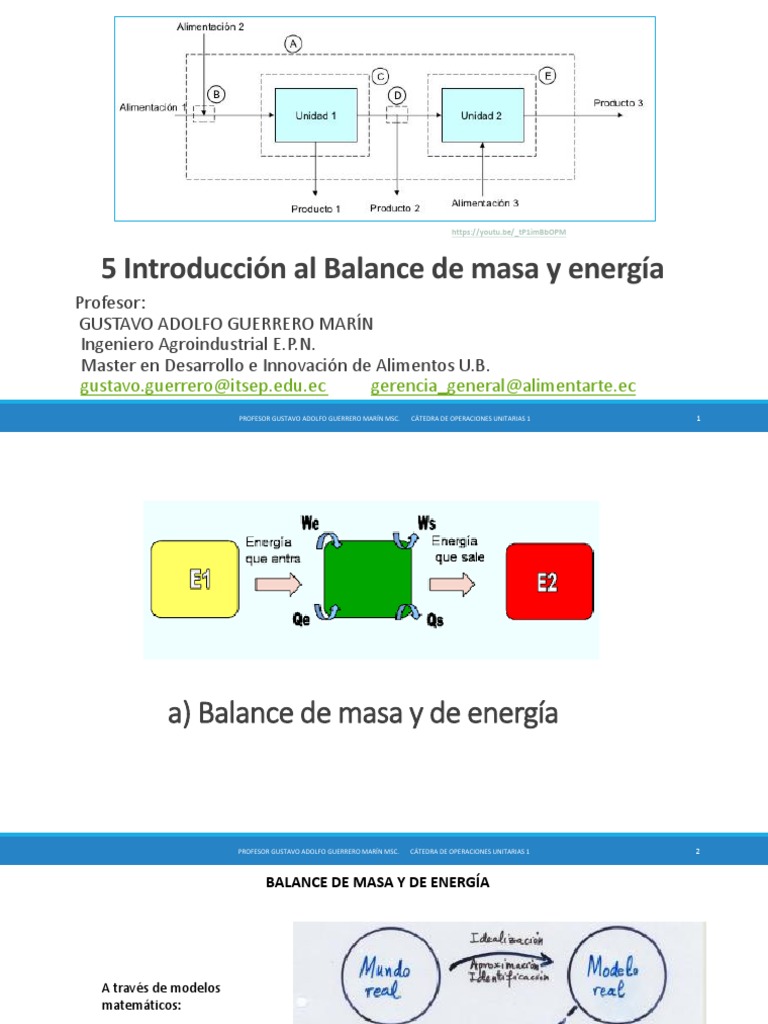 Balance de Masa y Energía | PDF | Conduccion termica | Física