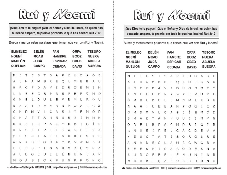 448 Rut y Noemi Actividad | PDF