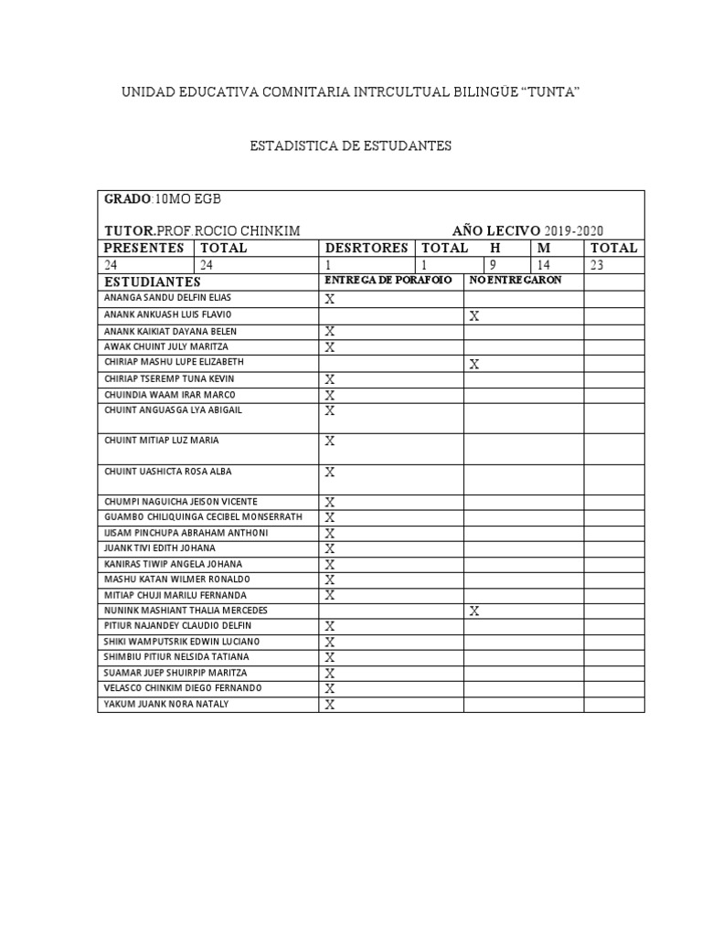 Estadistica 10 Mo Egb | PDF