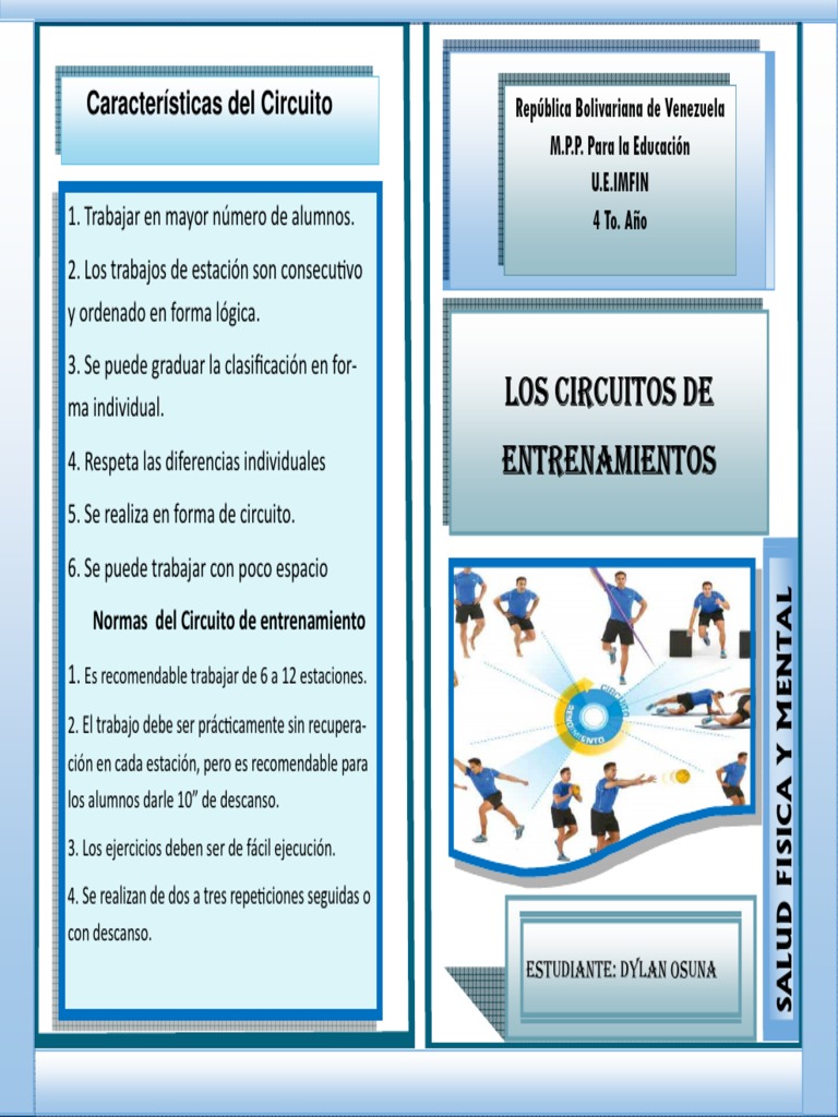 Los Circuitos de Entrenamientos: Características Del Circuito | PDF | Entrenamiento de circuito ...