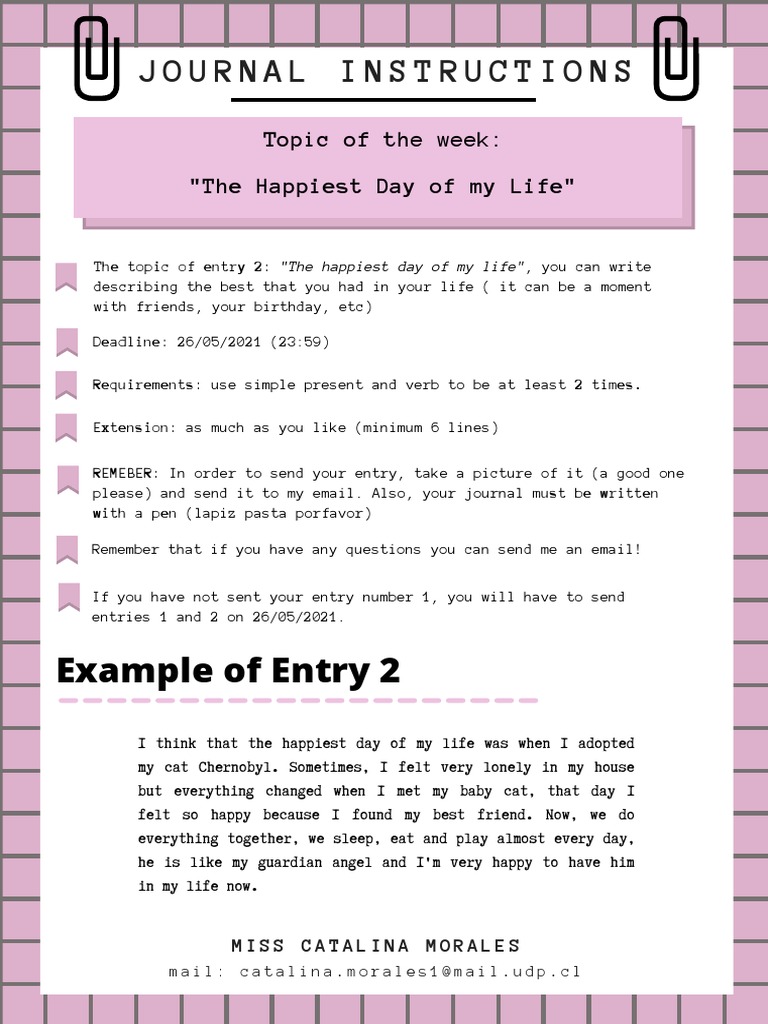 Journal Instructions 2 | PDF