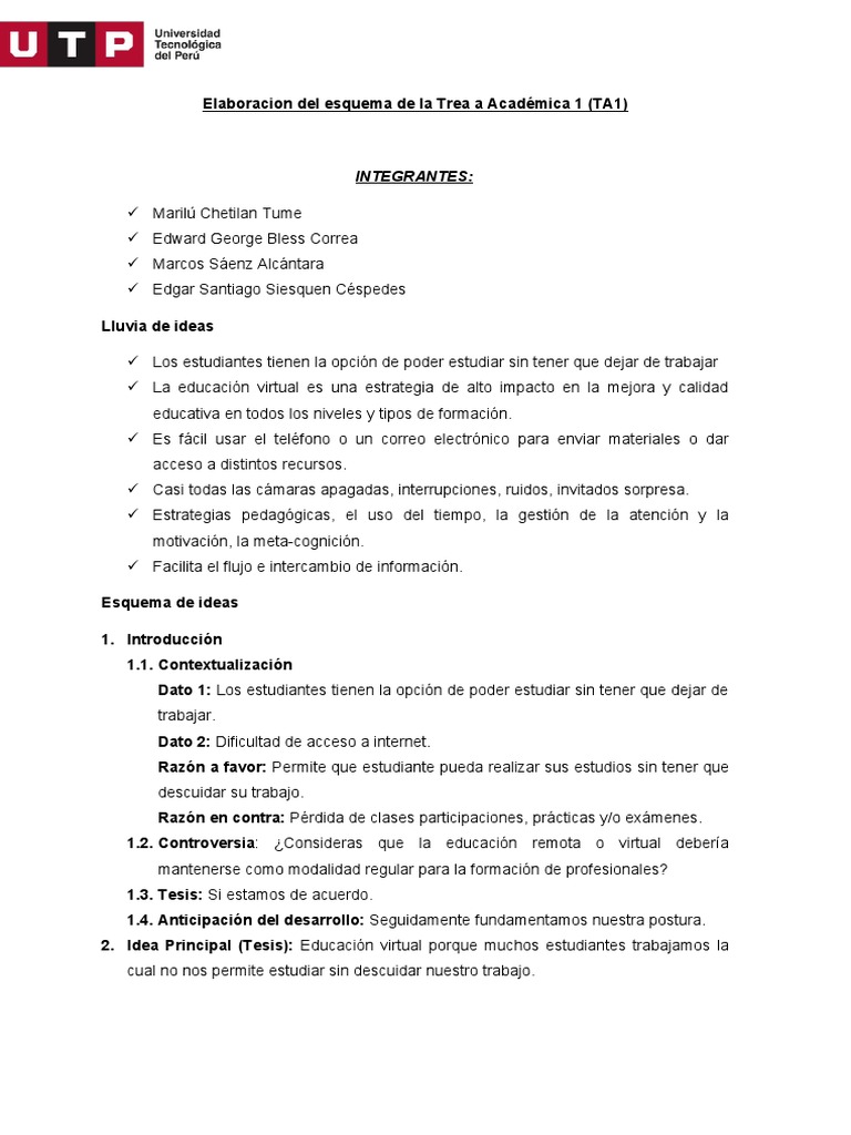 Tarea Academica 1 (TA1) | PDF