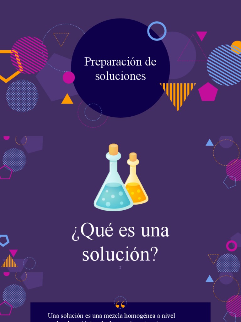 Preparación de Soluciones | PDF