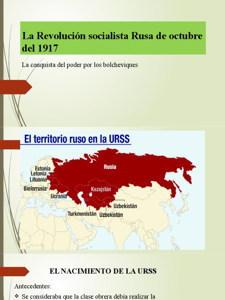 Revolución Bolchevique y Nacimiento de la URSS | PDF | Vladimir Lenin | Bolcheviques