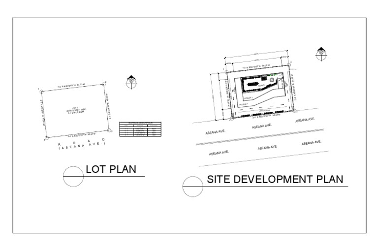 Lot Plan and Site Development Plan | PDF