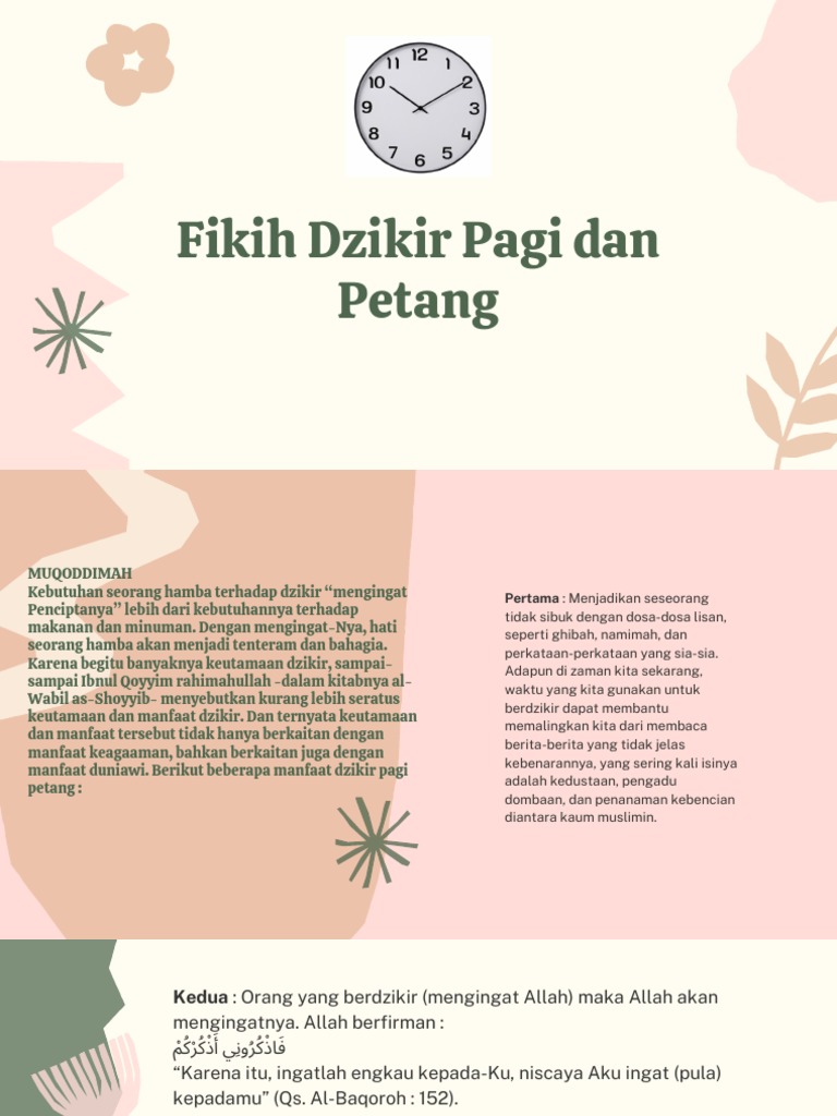 Dzikir Pagi Dan Petang | PDF