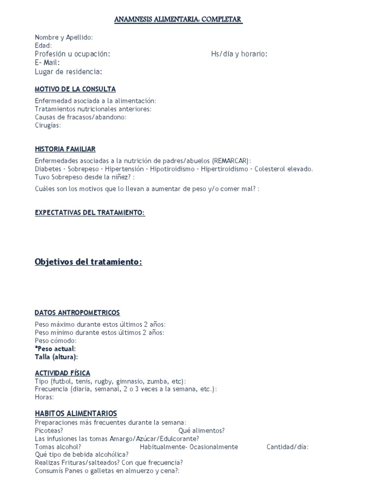 Anamnesis Alimentaria On Line-3 | PDF Anamnesis Alimentaria On Line-3 | PDF