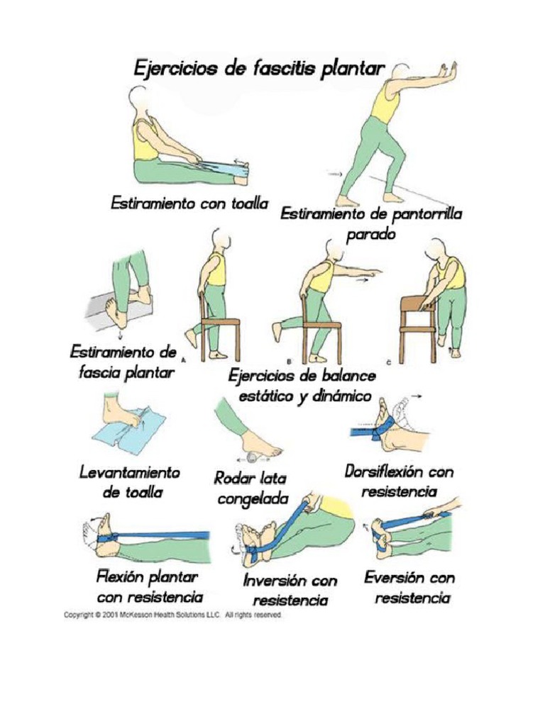 Ejercicios Fascitis Plantar | PDF