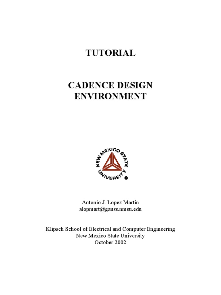 CADENCE Tutorial | PDF | Computers
