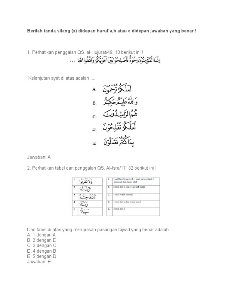 Jawaban Soal Uass SMK | PDF