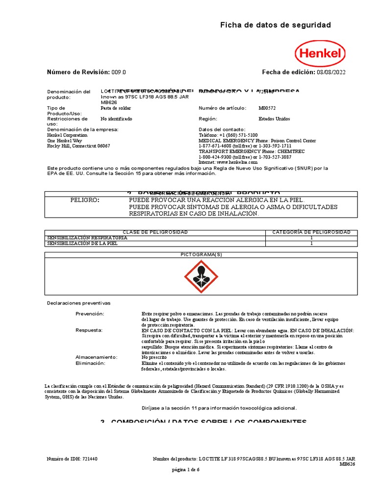 Pasta para Soldar Kester | PDF | Alergia | Agua