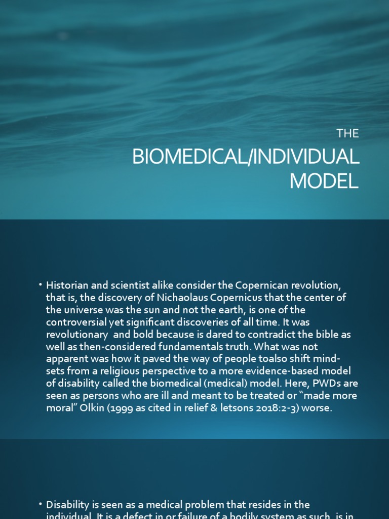 BIOMEDICAL MODEL | PDF