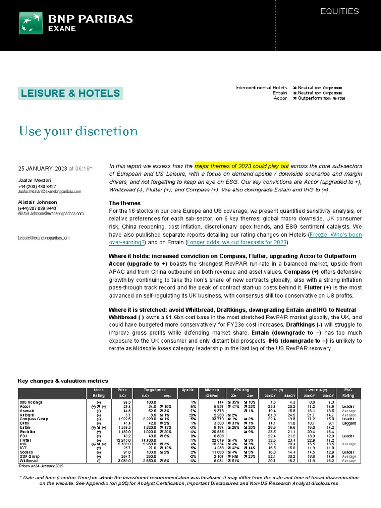 Coverage BNP 2023 | PDF | Valuation (Finance) | Inflation