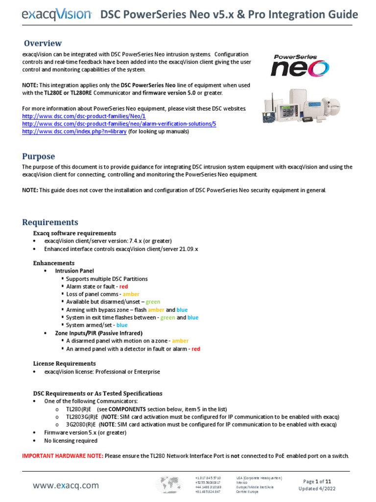 DSC Neo and Pro Series | PDF | Port (Computer Networking) | Ip Address