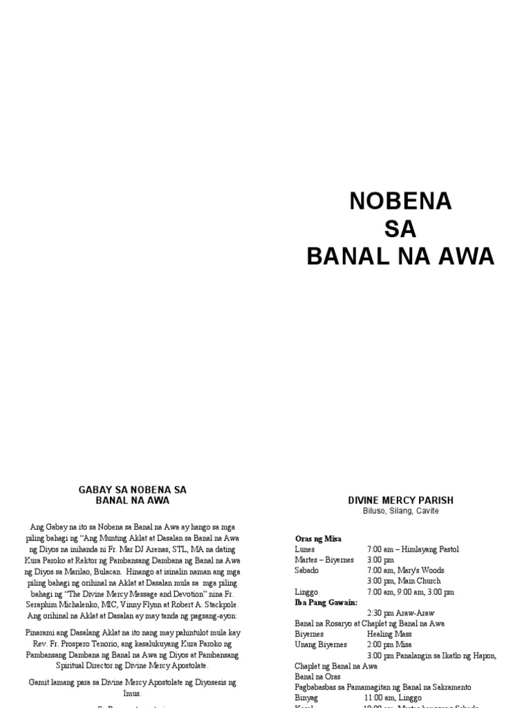 Nobena Sa | PDF