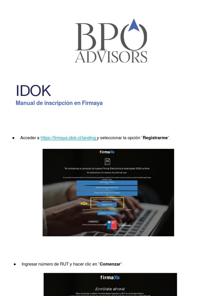 Como Registrarse en Firma YA (1) | PDF