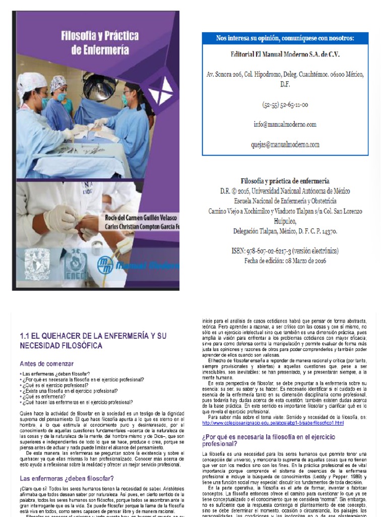 Filosofia en Enfermería | PDF