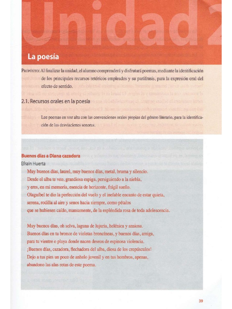 UNIDAD 2, La Poesía | PDF