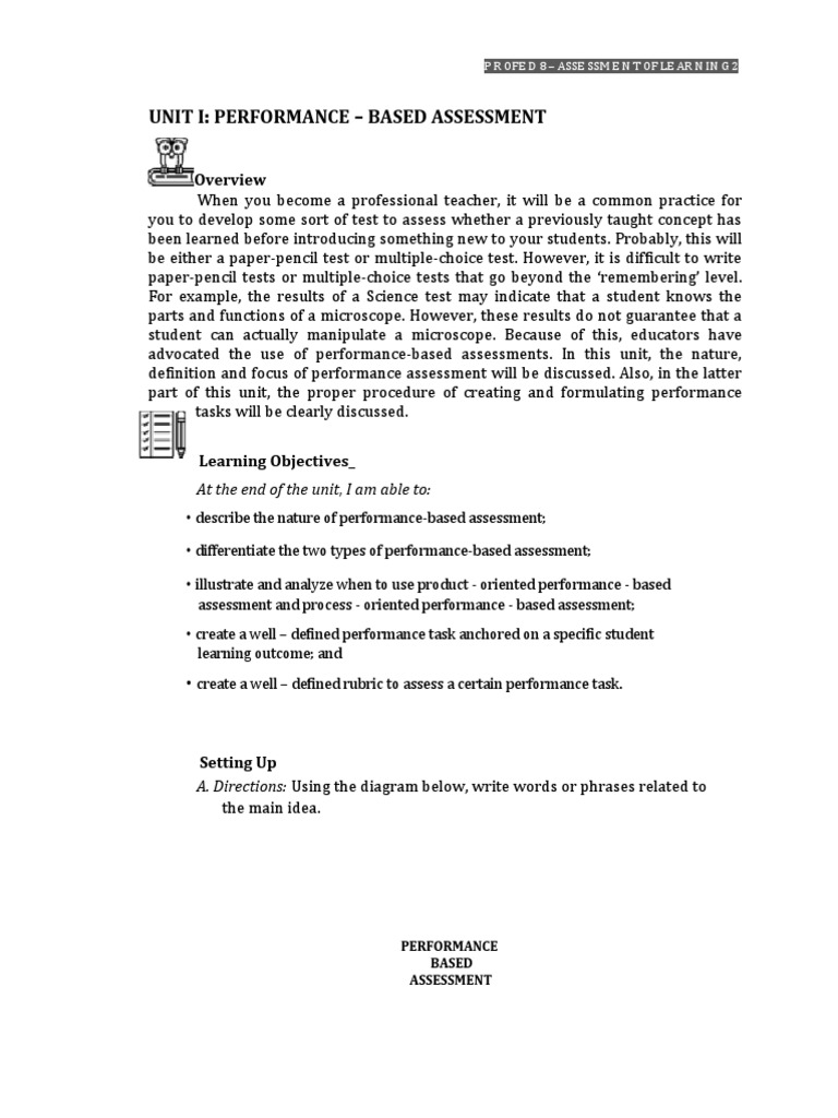 Profed 8 Unit 1 and 2 | PDF