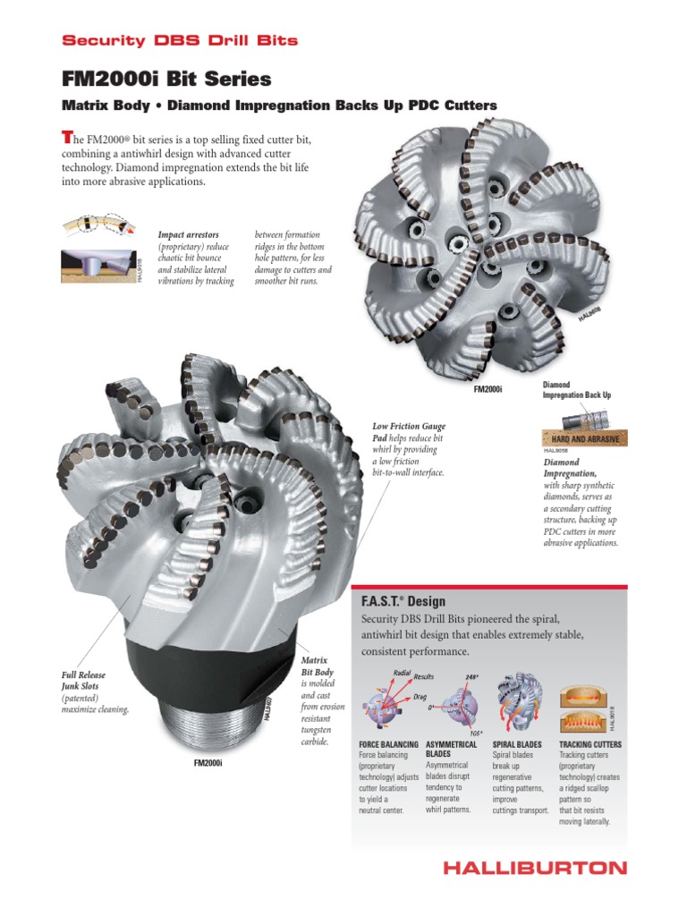 FM2000i Bit Series: Security DBS Drill Bits | PDF