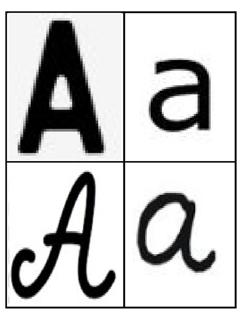 Abecedario (Mayuscula - Minuscula) Imprenta y Ligada | PDF