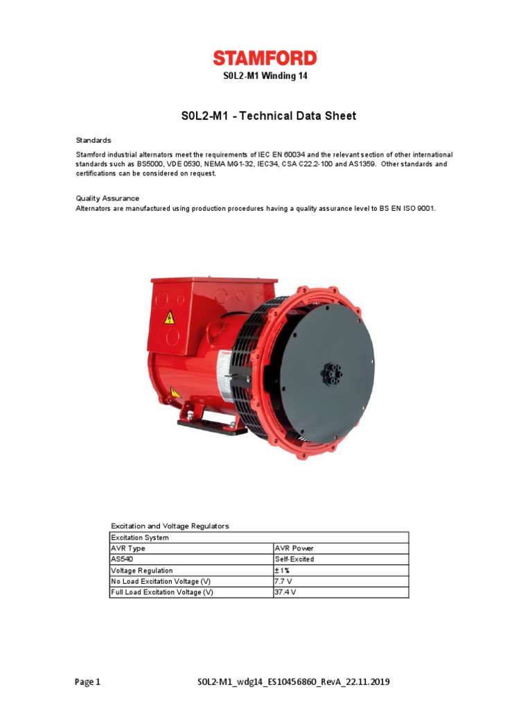 S0L2-M1 - Technical Data Sheet | PDF